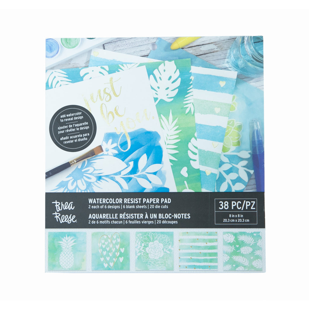 Watercolor Resist Paper Pad Tropical M-34609 – Cozys Scrapbooking